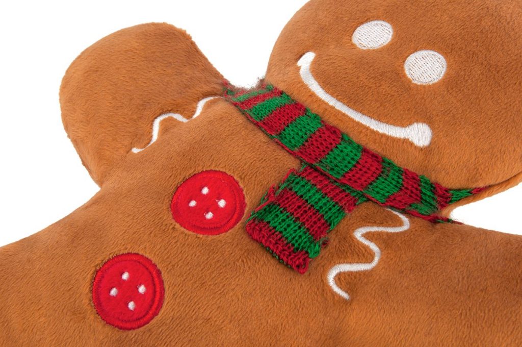 P.L.A.Y. Christmas Gingerbread Man Dog Plush Toy - Pets and Lifestyle
